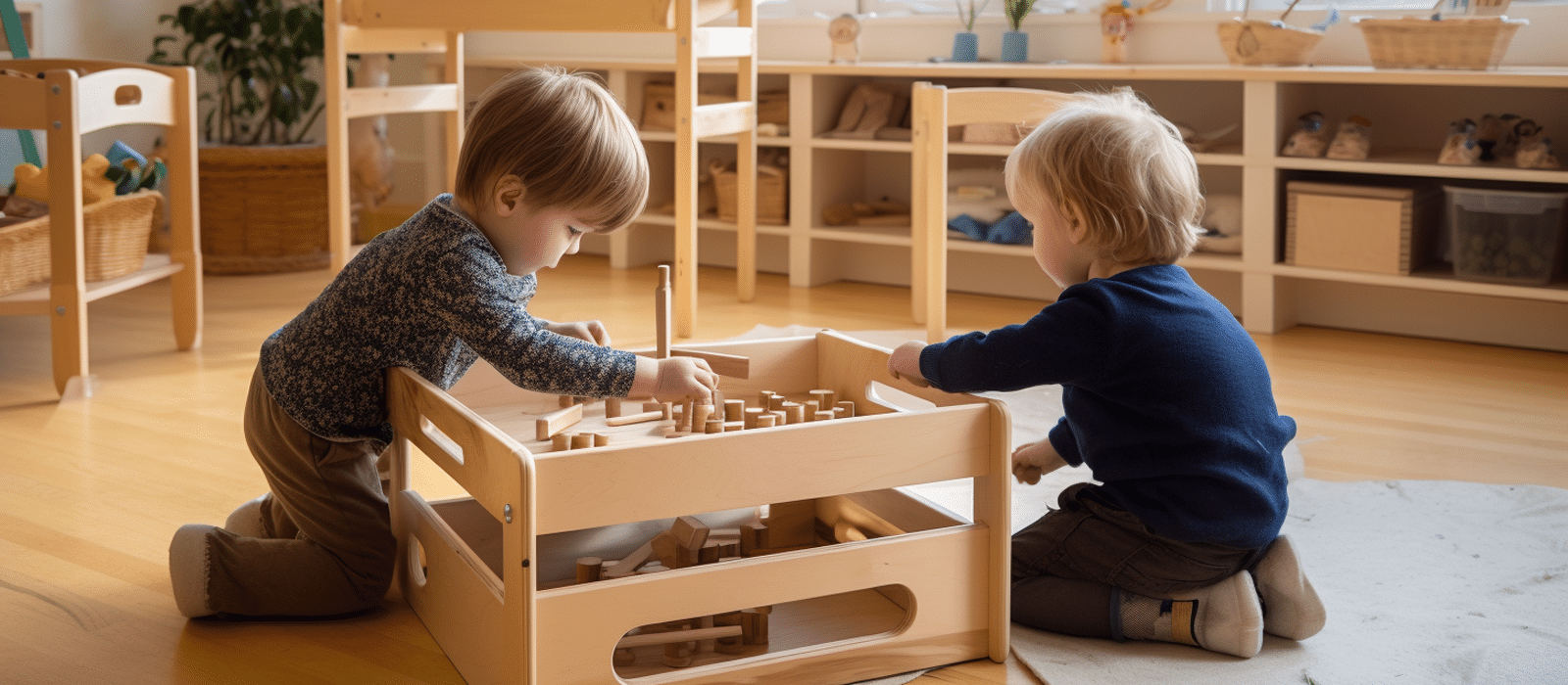 Muebles Montessori adaptables para niños con autismo